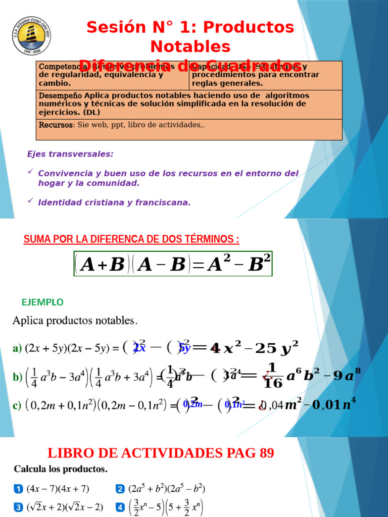 Productos Notables Parte 2 | PDF | Informática teórica | Matemáticas ...