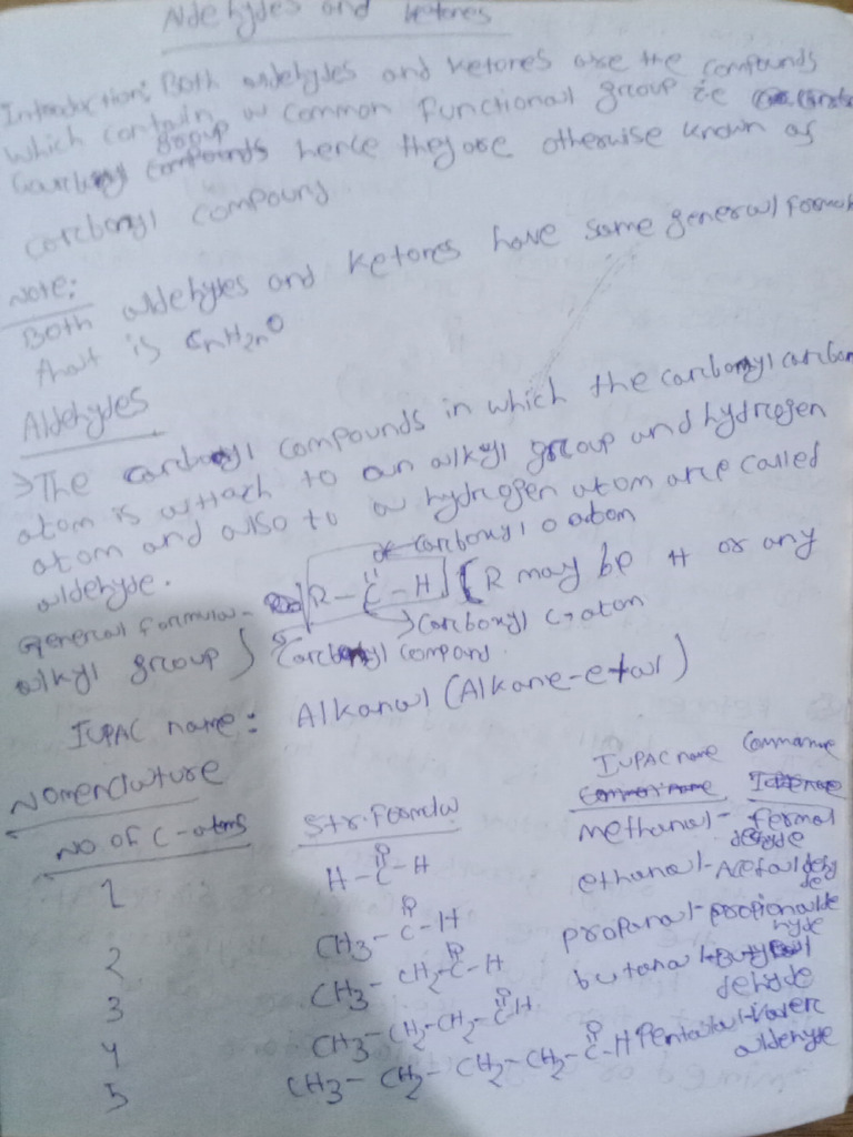 Aldehyde and Ketones | PDF
