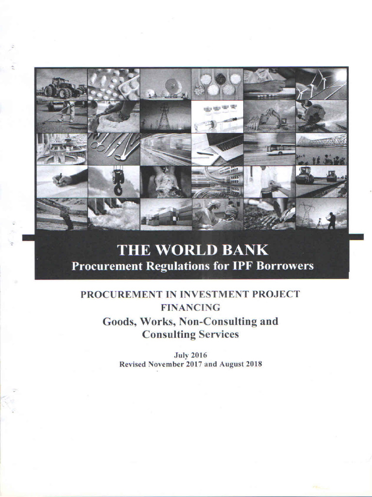 World Bank Procurement Regulations For IPF Borrowers | PDF