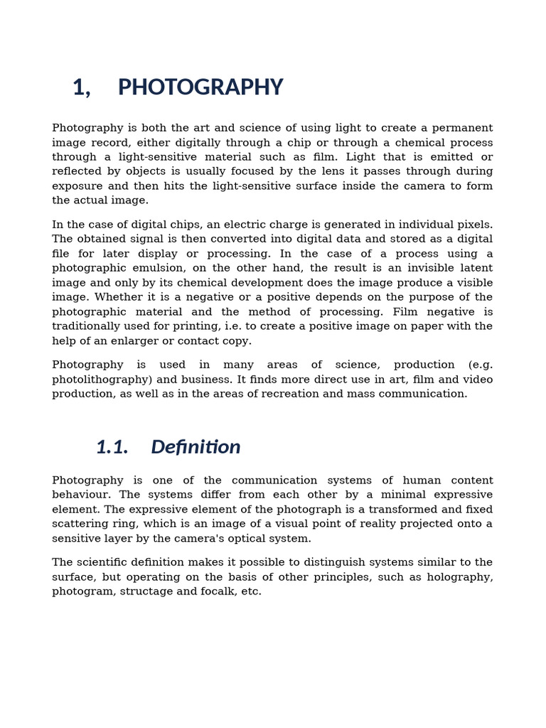 Overview of Photography Concepts | PDF | Aperture | Camera Lens