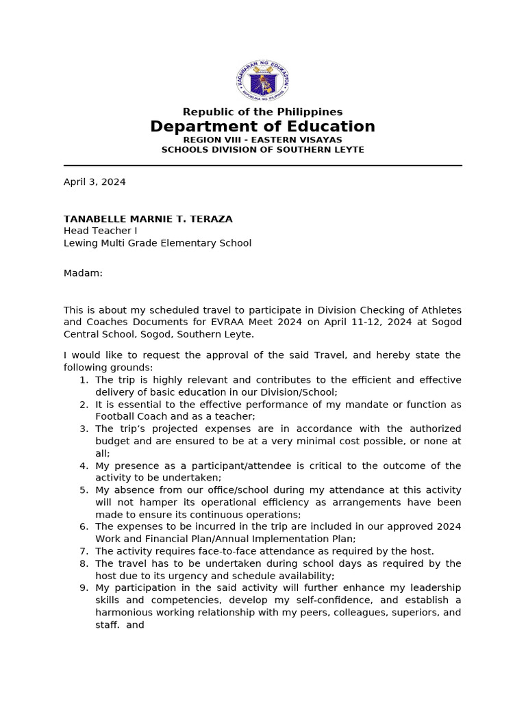 Justification For Travel Checking | PDF