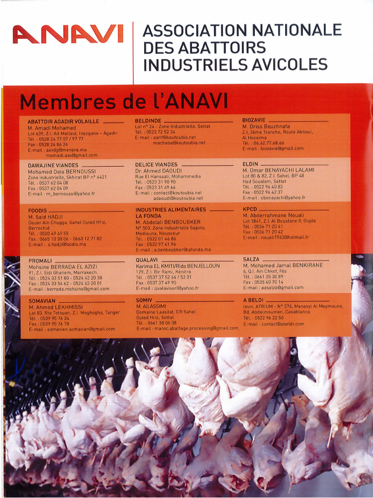 Abattoirs Membres ANAVI-1 | PDF