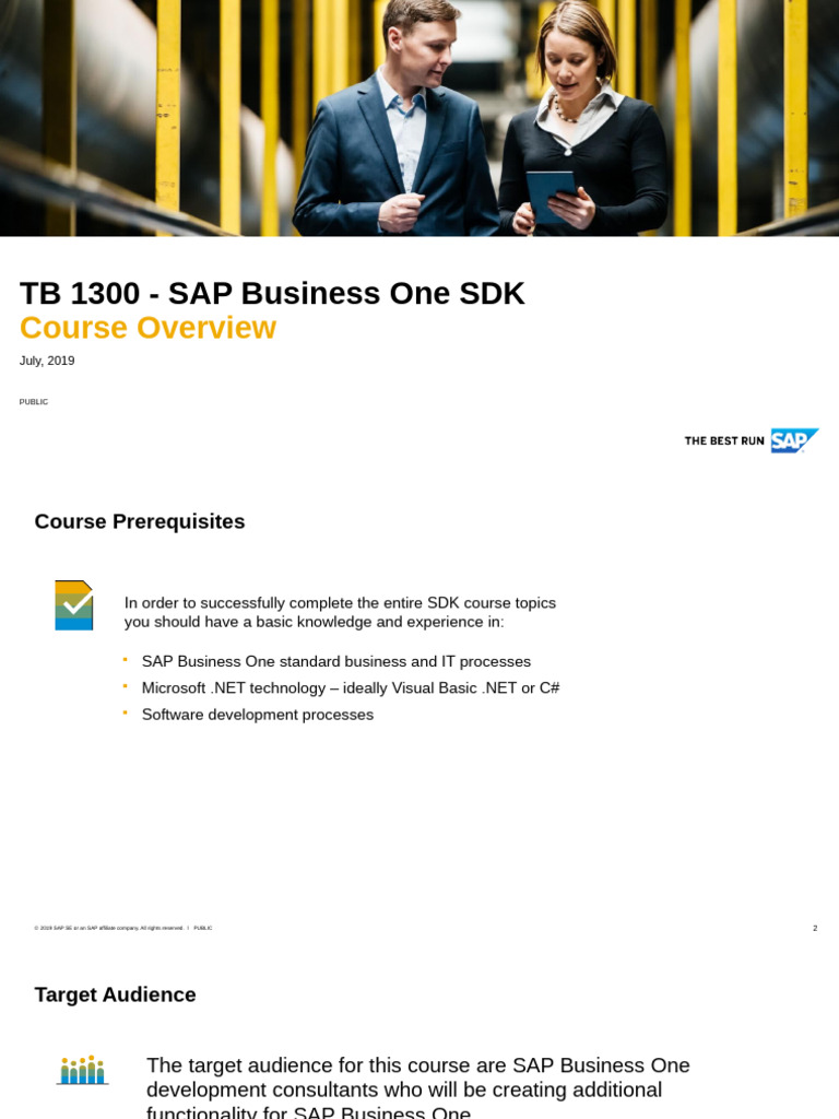 TB1300 00 Course Overview | PDF | User Interface | Software Development Kit TB1300 00 Course Overview | PDF | User Interface | Software Development Kit