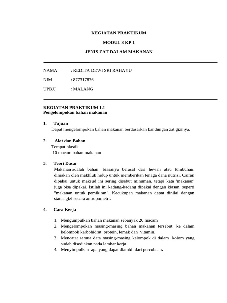 Laporan Praktikum Modul 3 Kp1 Dan KP 2 | PDF