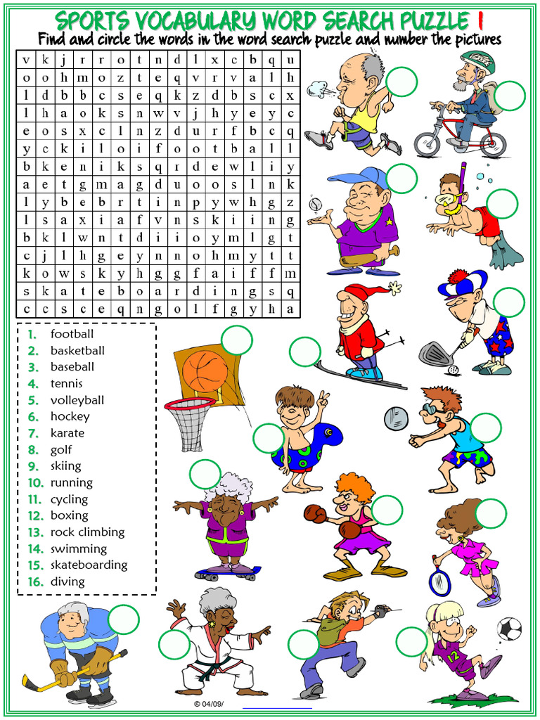 Sports Vocabulary 4.c | PDF
