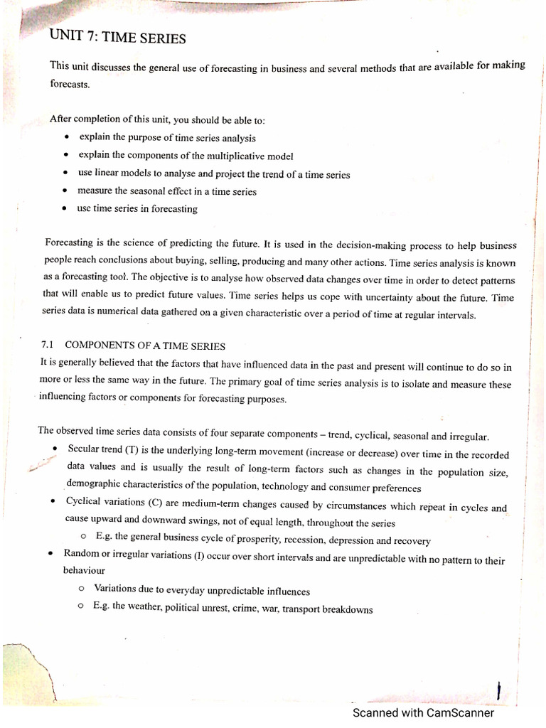 Unit 7 Statistics | PDF