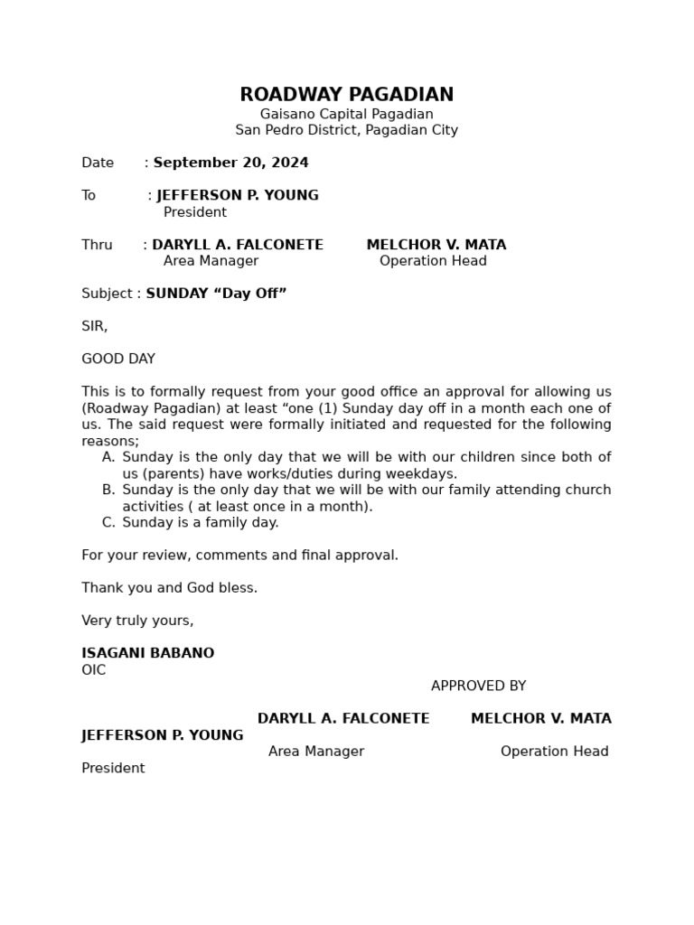 Letter Request | PDF | Wellness