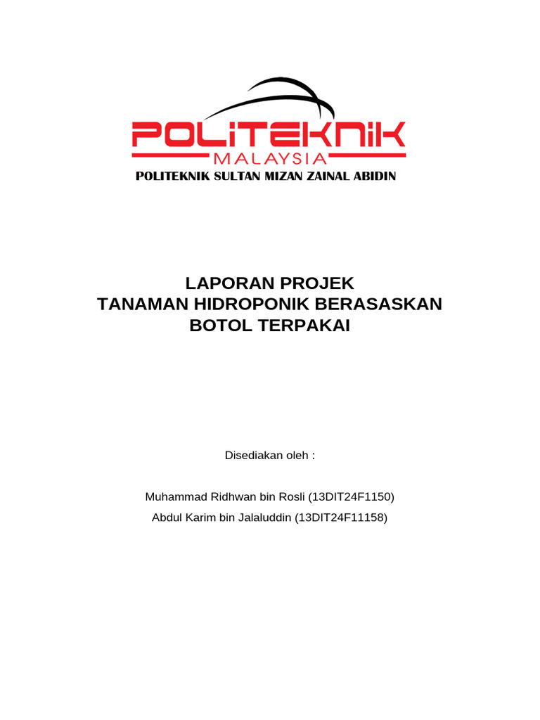 Laporan Projek Reka Cipta | PDF