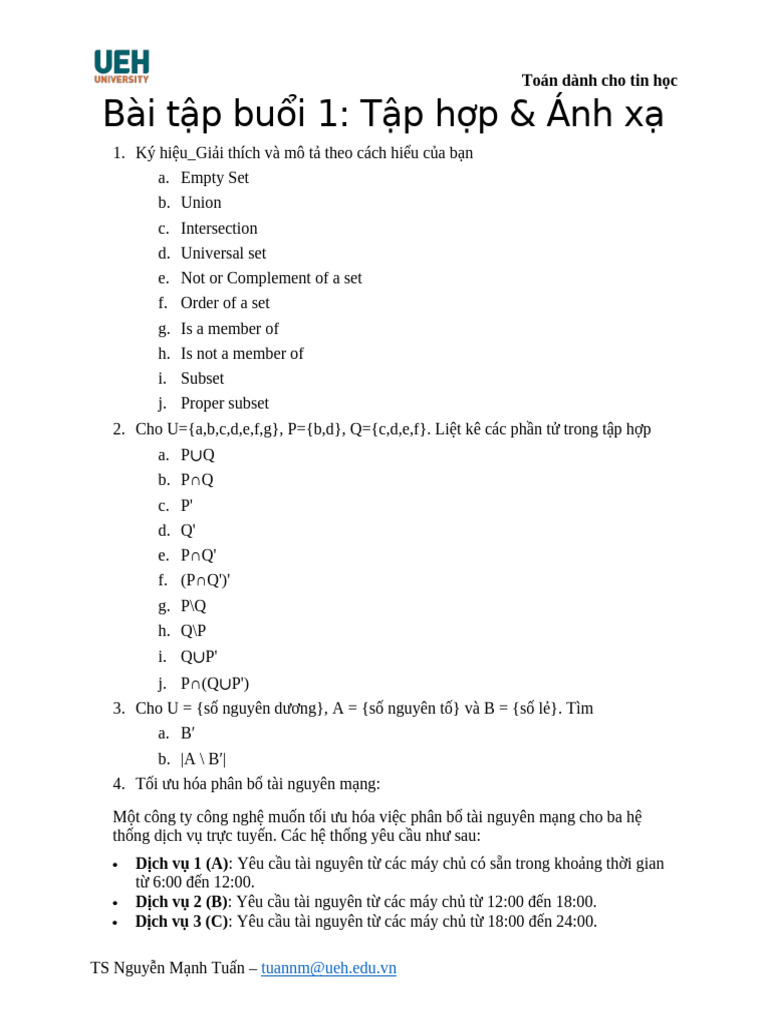 Toan Tin Buoi1 | PDF