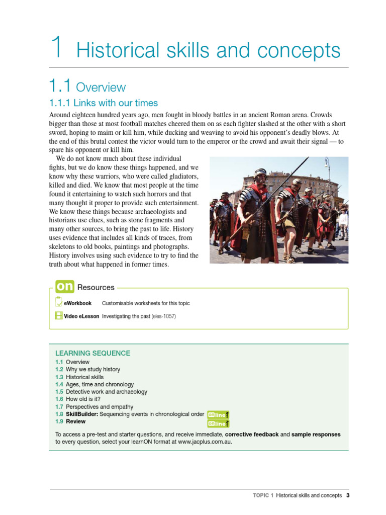 C 01 Historical Skills and Concepts | PDF | Common Era | Anno Domini