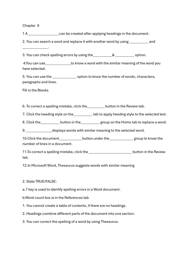 Microsoft Word Editing Tools Guide | PDF