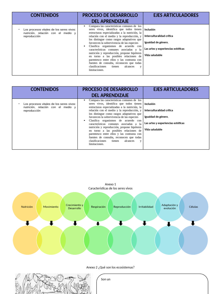 Anexos Biologia Clasif S.V | PDF | Nutrición | Dieta y nutrición