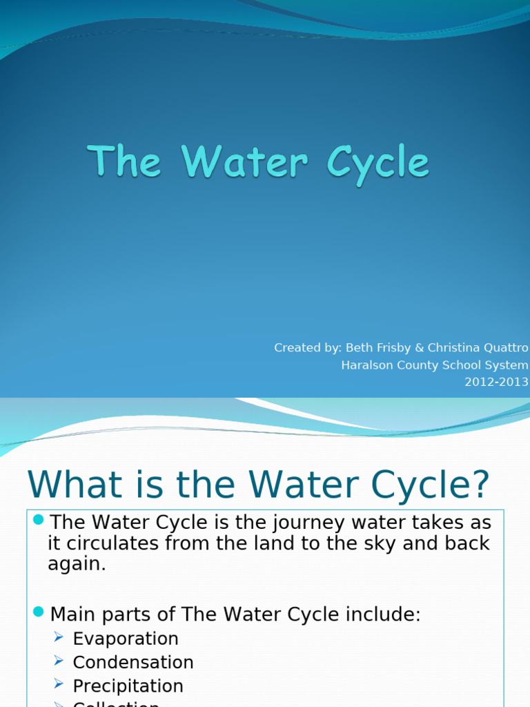 Simple 3D Water Cycle Overview | PDF | Water Cycle | Water
