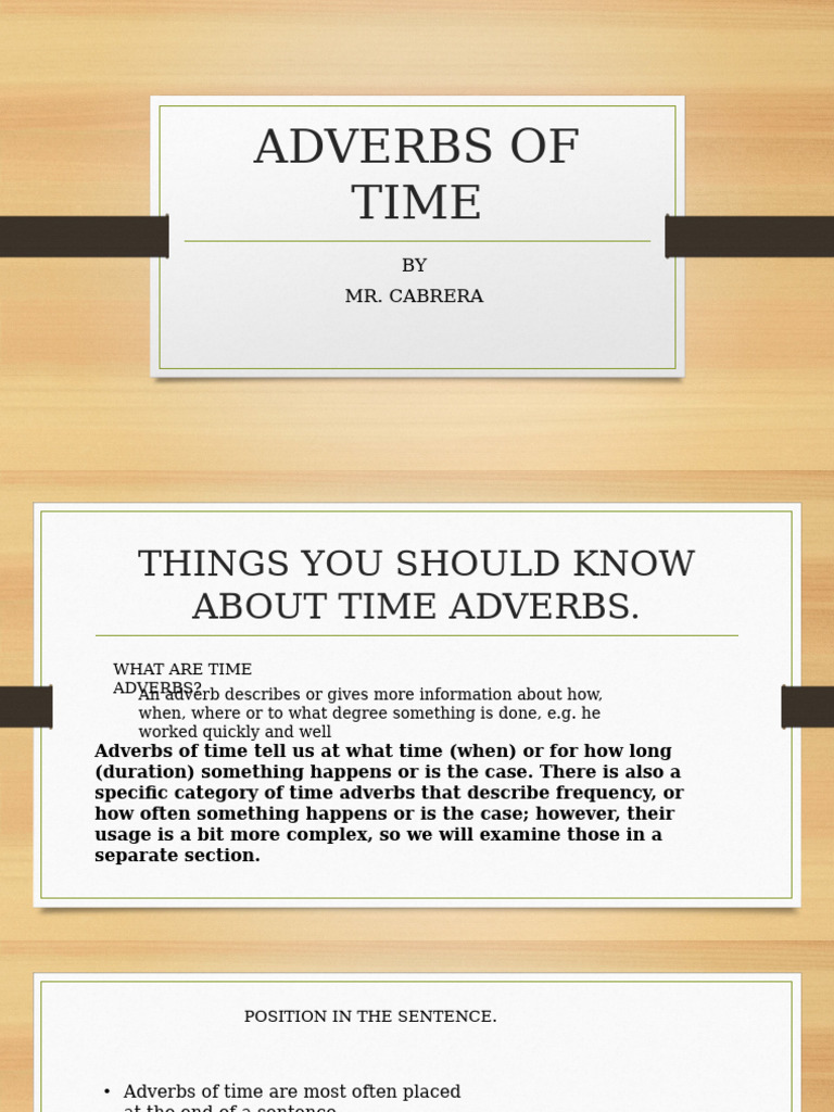 4.-Adverbs of Time | PDF