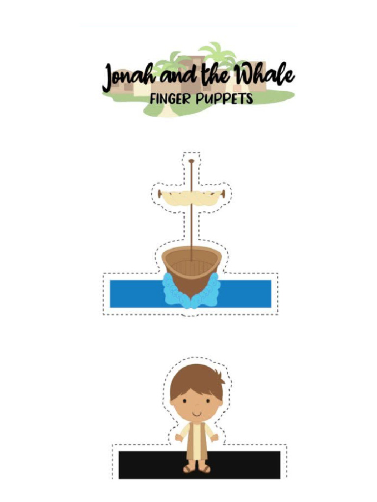 l24 The Story of Jonah Visuals1 Finger Puppets Aug 04 2024 | PDF