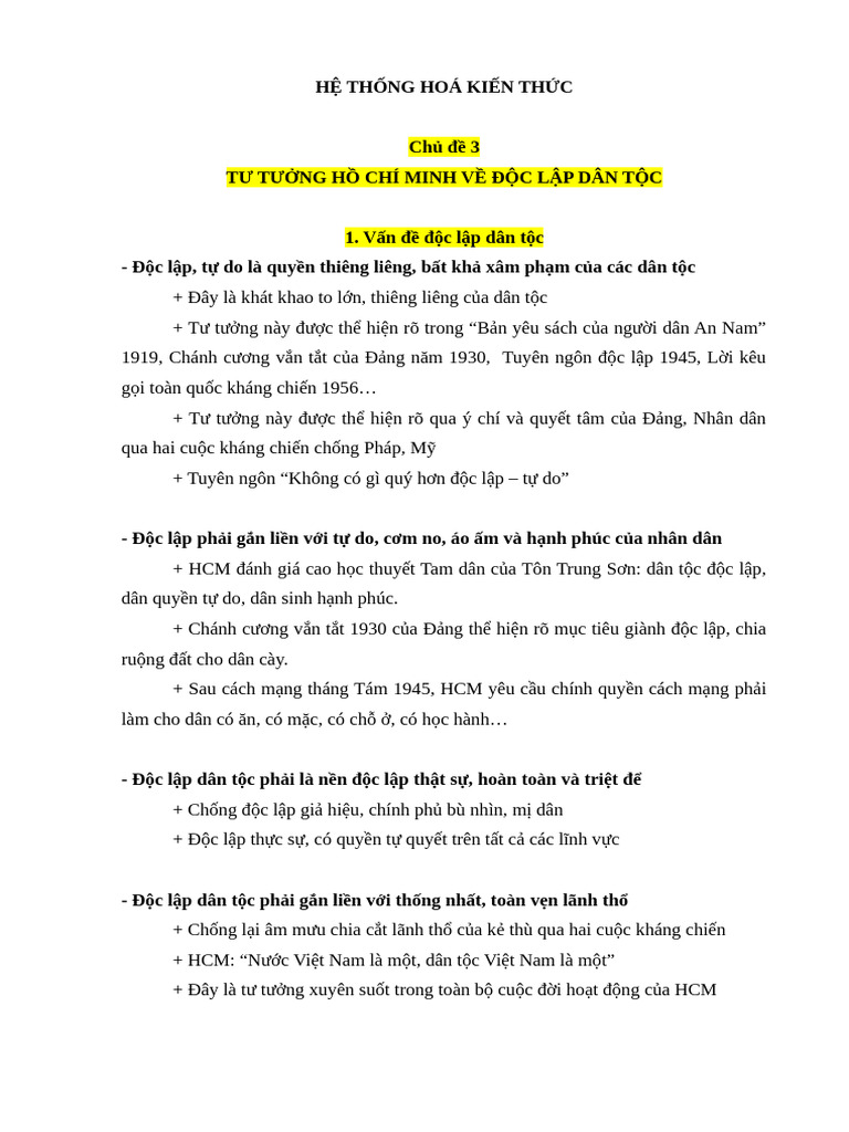 Chu de 3. HCM202 | PDF