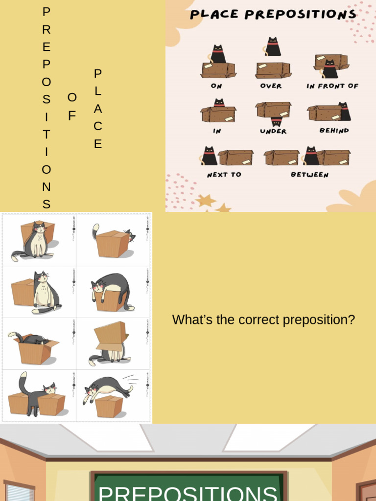 Preposition Activity and Game | PDF
