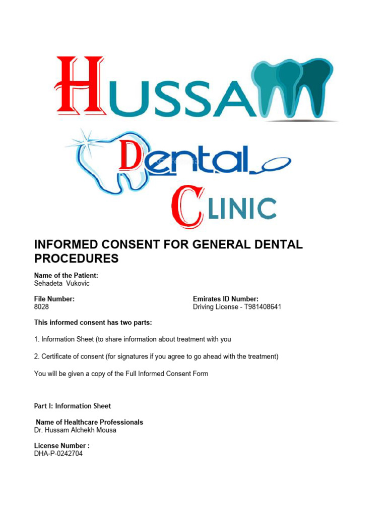 Sehadeta | PDF | Informed Consent | Medical Specialties