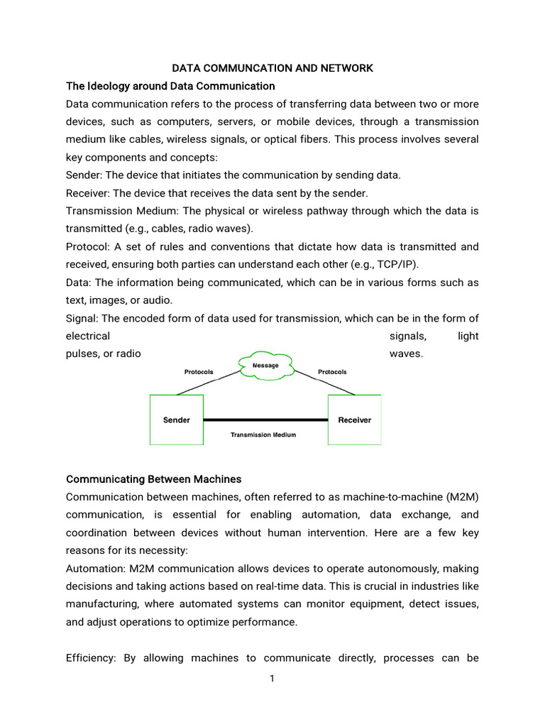 1 Data Communication Pdf Peer To Peer Computer Network