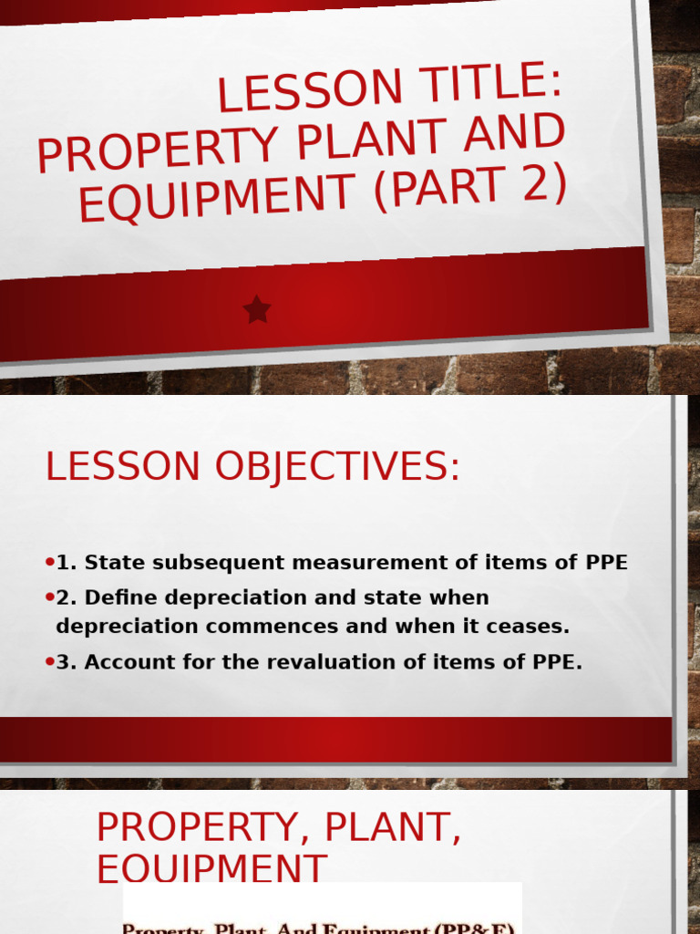 Ppe Depreciation Methods Pdf Depreciation Corporations