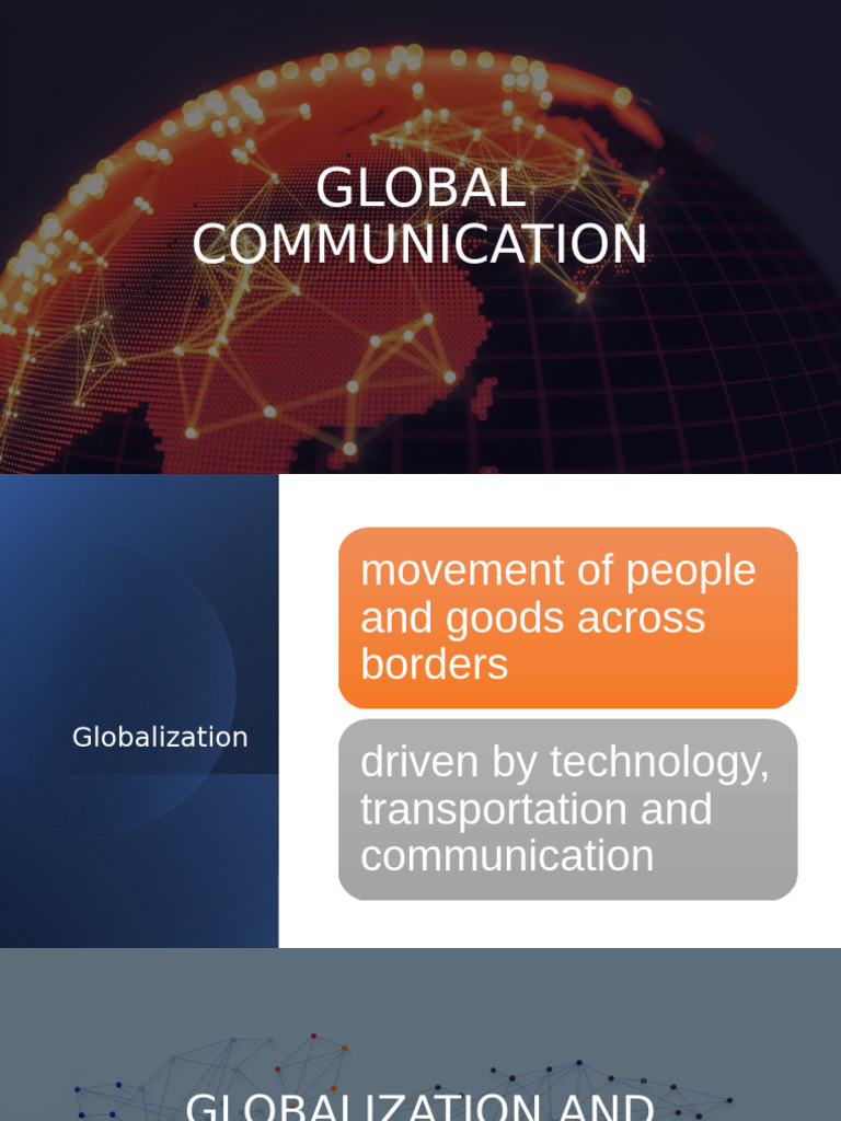 Global Communication | PDF | Communication | Globalization