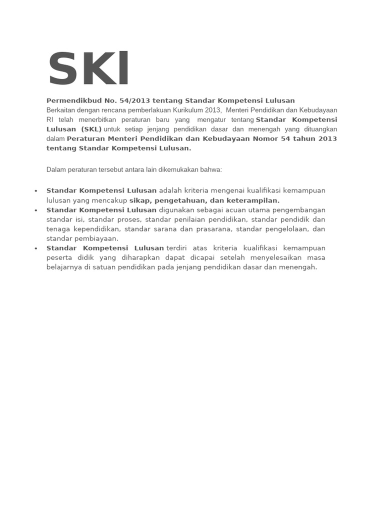 SKL | PDF