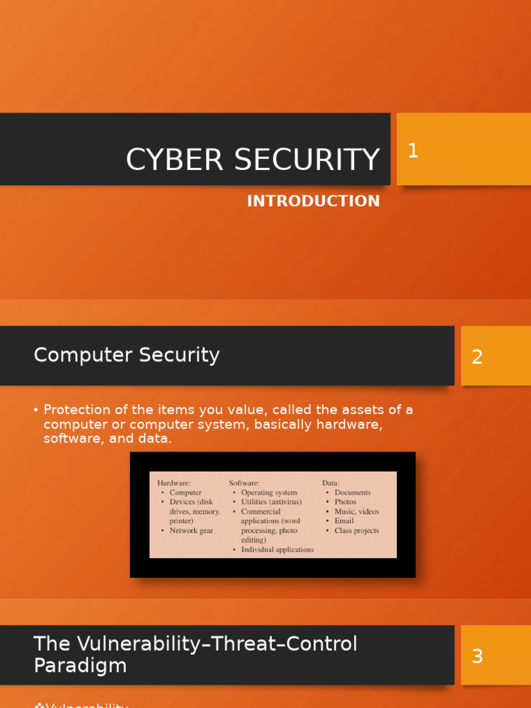 Introduction To Cyber Security, CIA Triad | PDF | Information Security | Vulnerability (Computing)