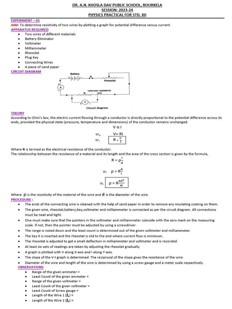 Physics Exp 1-10 | PDF | P–N Junction | Optics