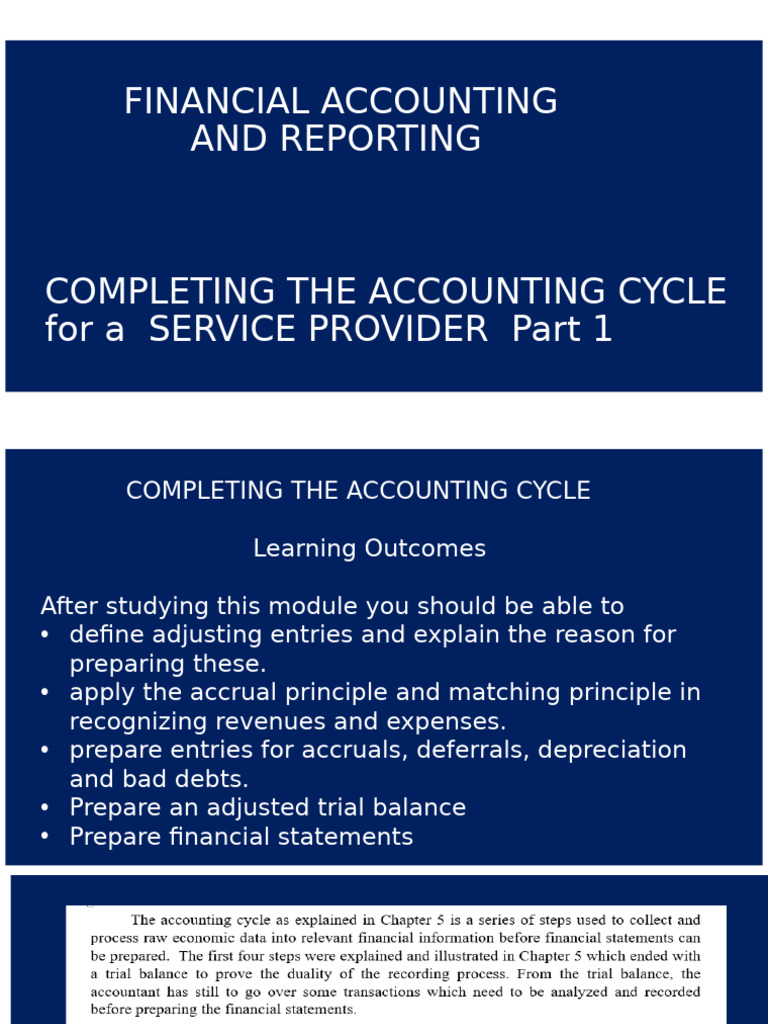 MODULE 7 Completing The Acctg Cycle AUG 2021 | PDF | Debits And Credits | Accrual