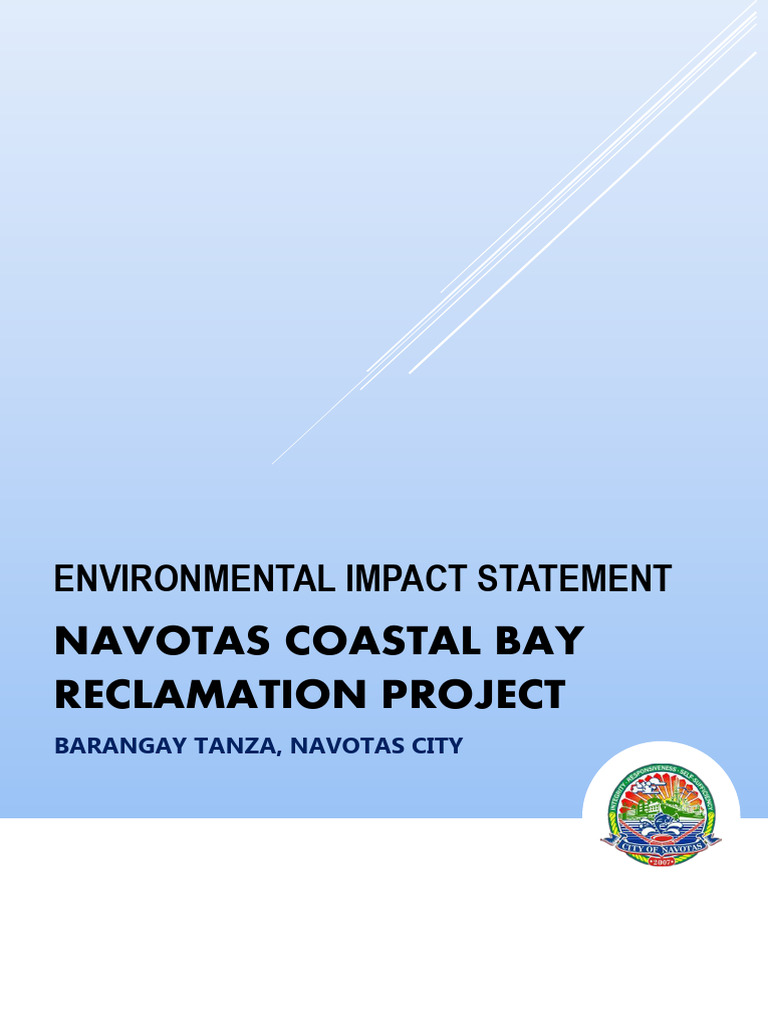Navotas Coastal Bay Reclamation EIS | PDF | Environmental Impact ...