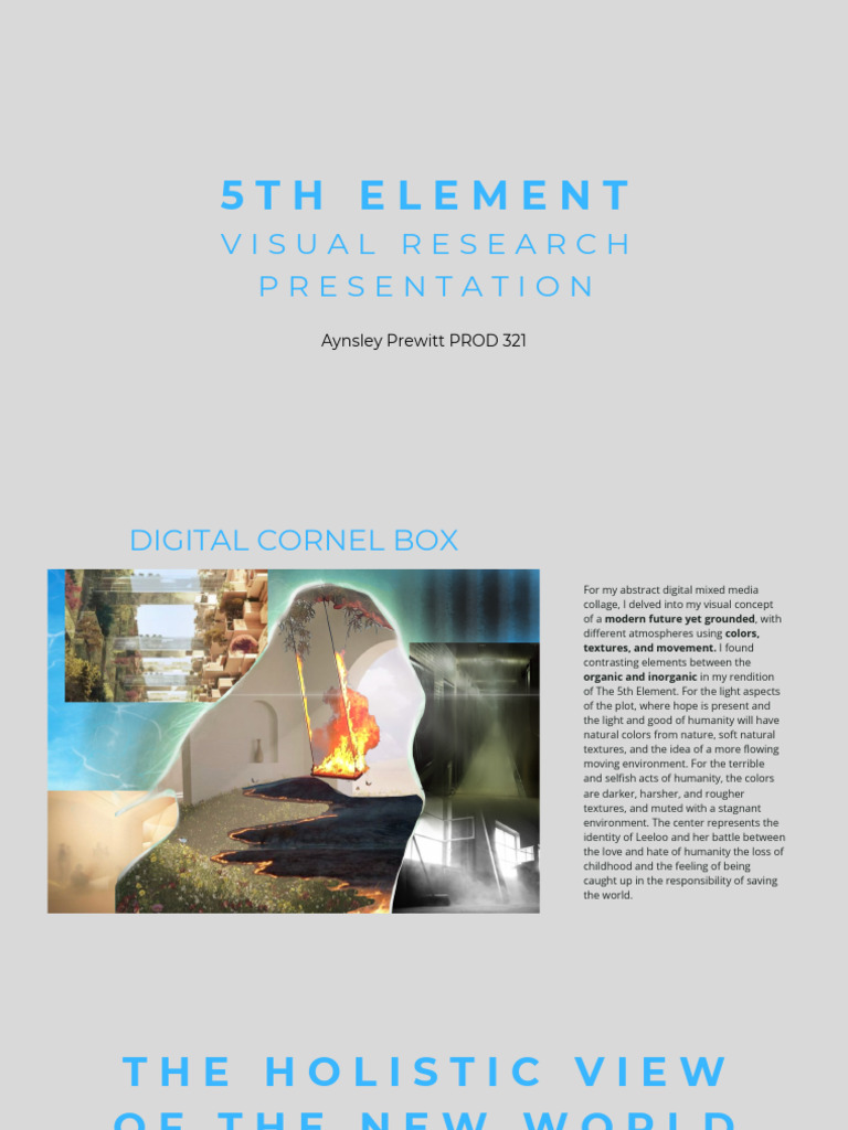 5th Element Visual Research Collage | PDF