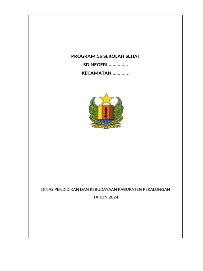 CONTOH PROGRAM 5S SEKOLAH SEHAT | PDF