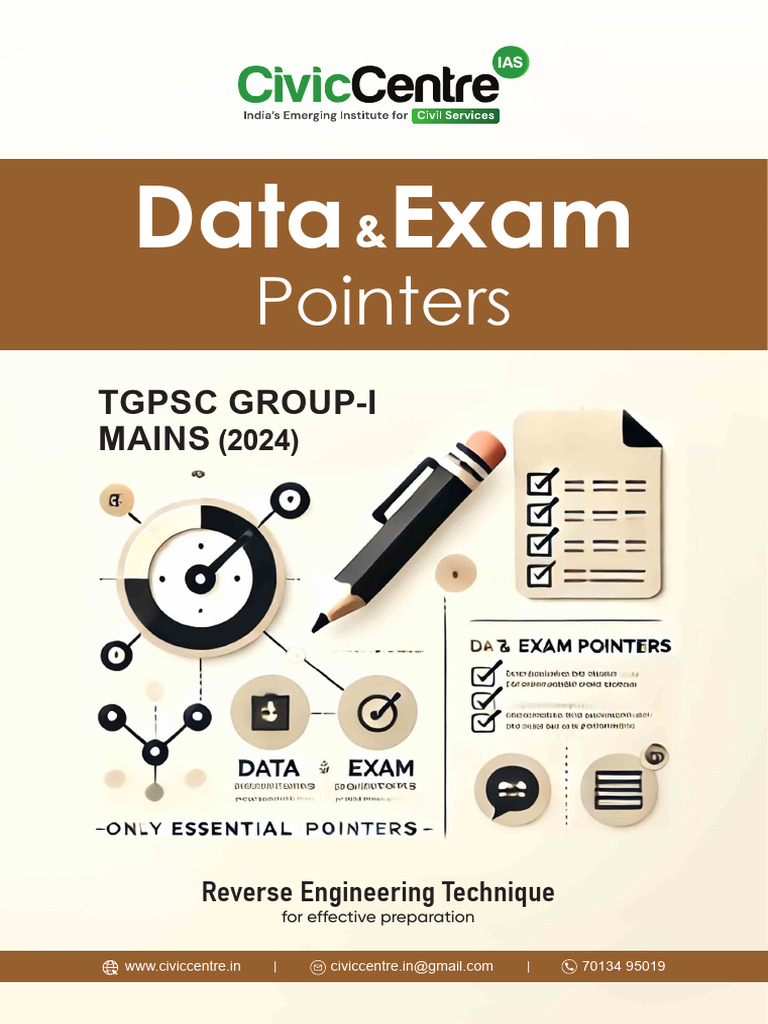 1729076161396data and Exam Pointers TGPSC Group I CivicCentre IAS 1 | PDF