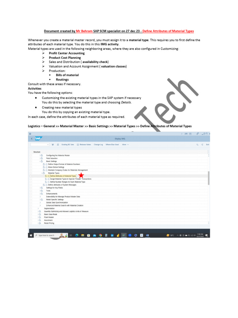 Material Types Attributes 1728826230 | PDF | Inventory | Logistics Material Types Attributes 1728826230 | PDF | Inventory | Logistics