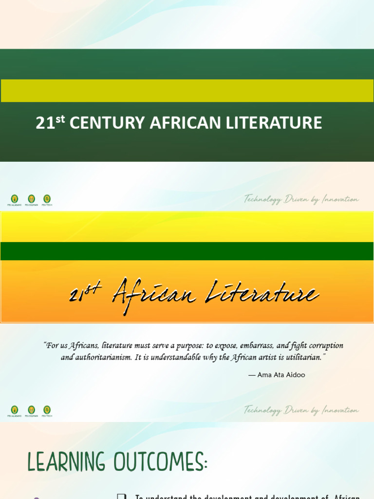 21st Century African Literature Overview | PDF | African Literature ...