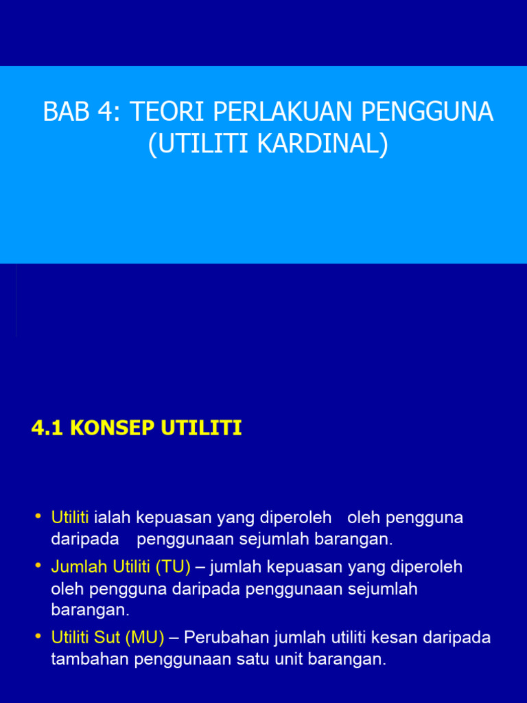 Bab 4 Teori Perlakuan Pengguna.ppt | PDF