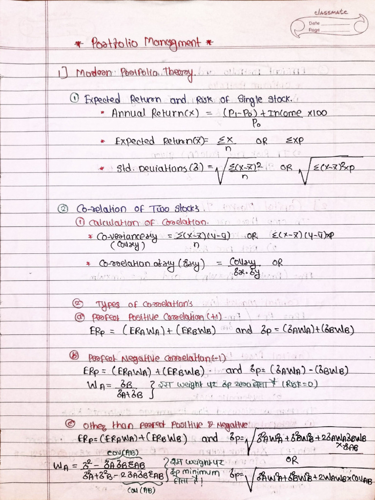 Portfolio Notes AJ | PDF