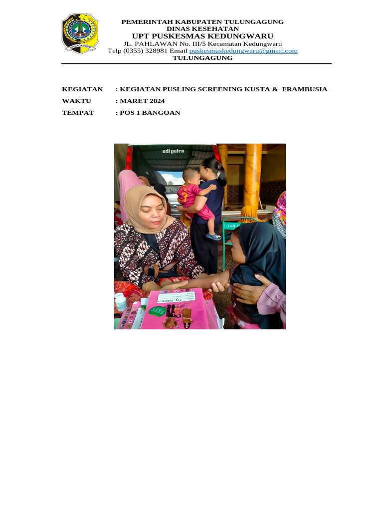 Dokumentasi Screening Kusta Dan Frambusia | PDF | Ilmu Sosial