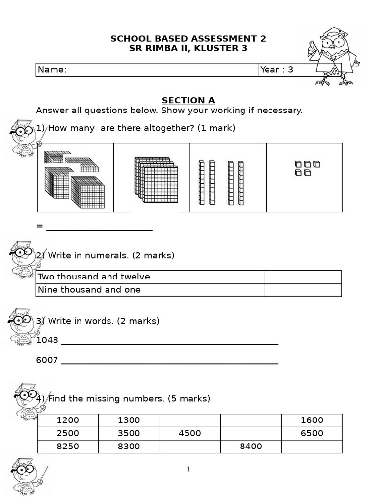 Sba2 Maths Yr3 2023 | PDF | Mathematics | Arithmetic