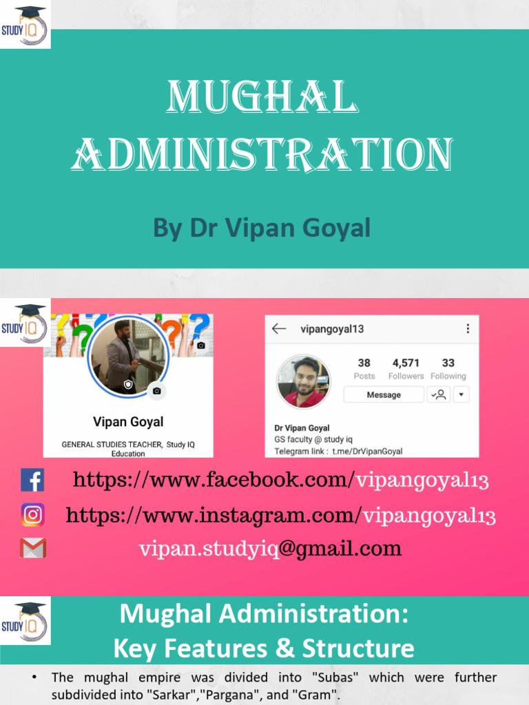 Mughal Administration-1 | PDF