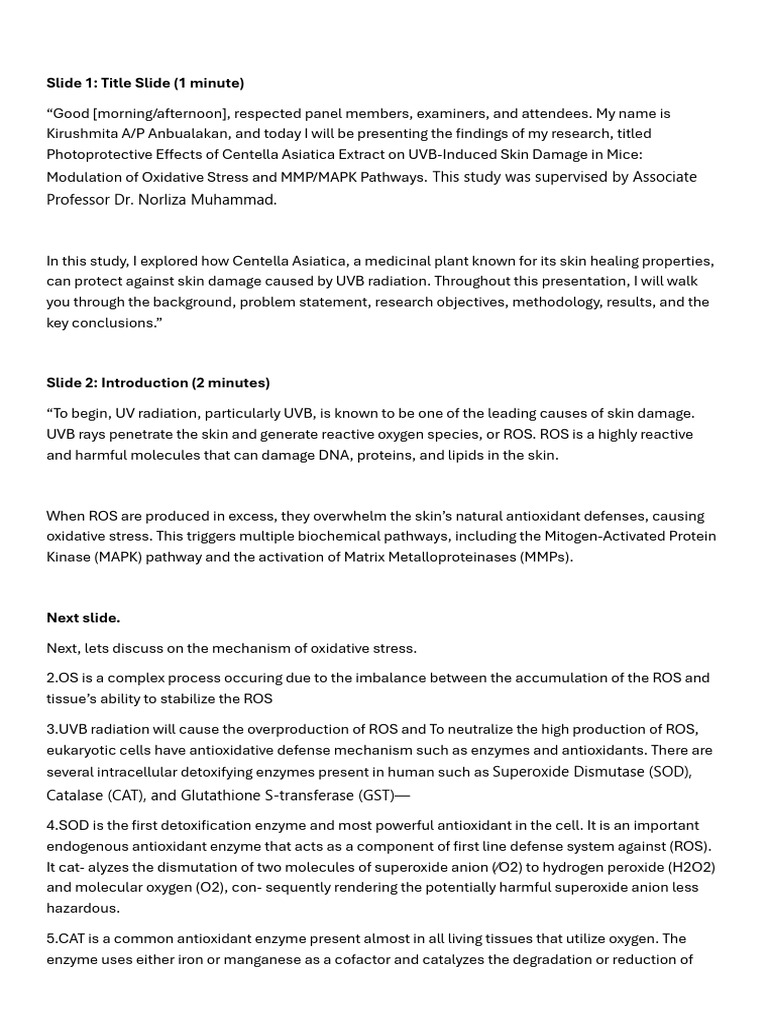 Script | PDF | Reactive Oxygen Species | Antioxidant