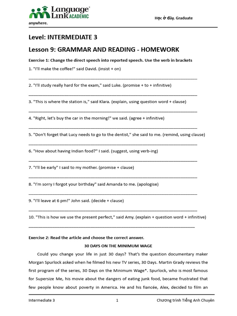 IN3 - Lesson 9 - Homework | PDF
