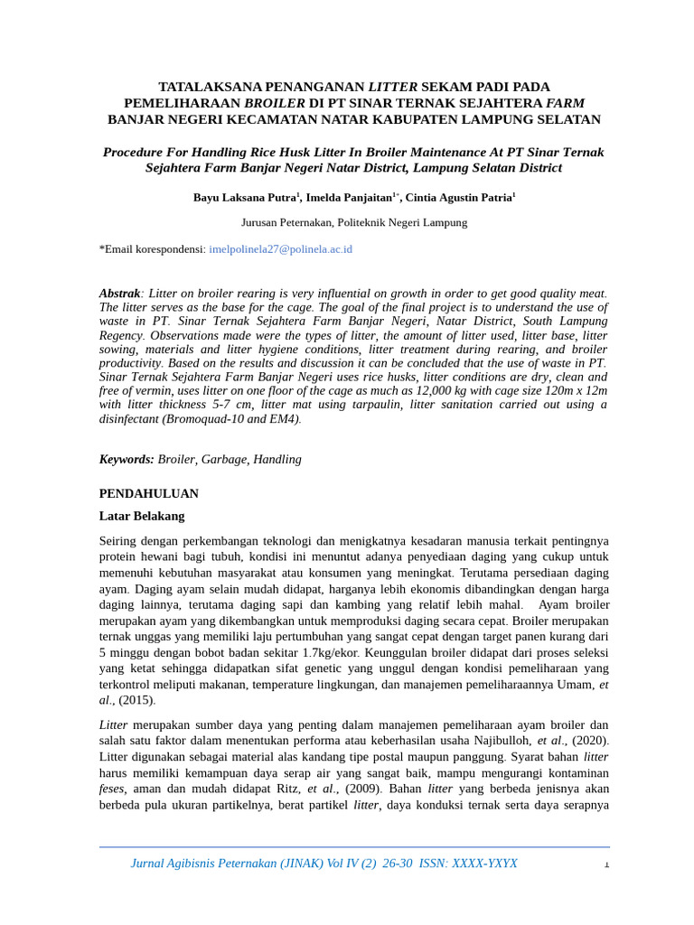 Jurnal Ta Bayu Laksana Putra | PDF