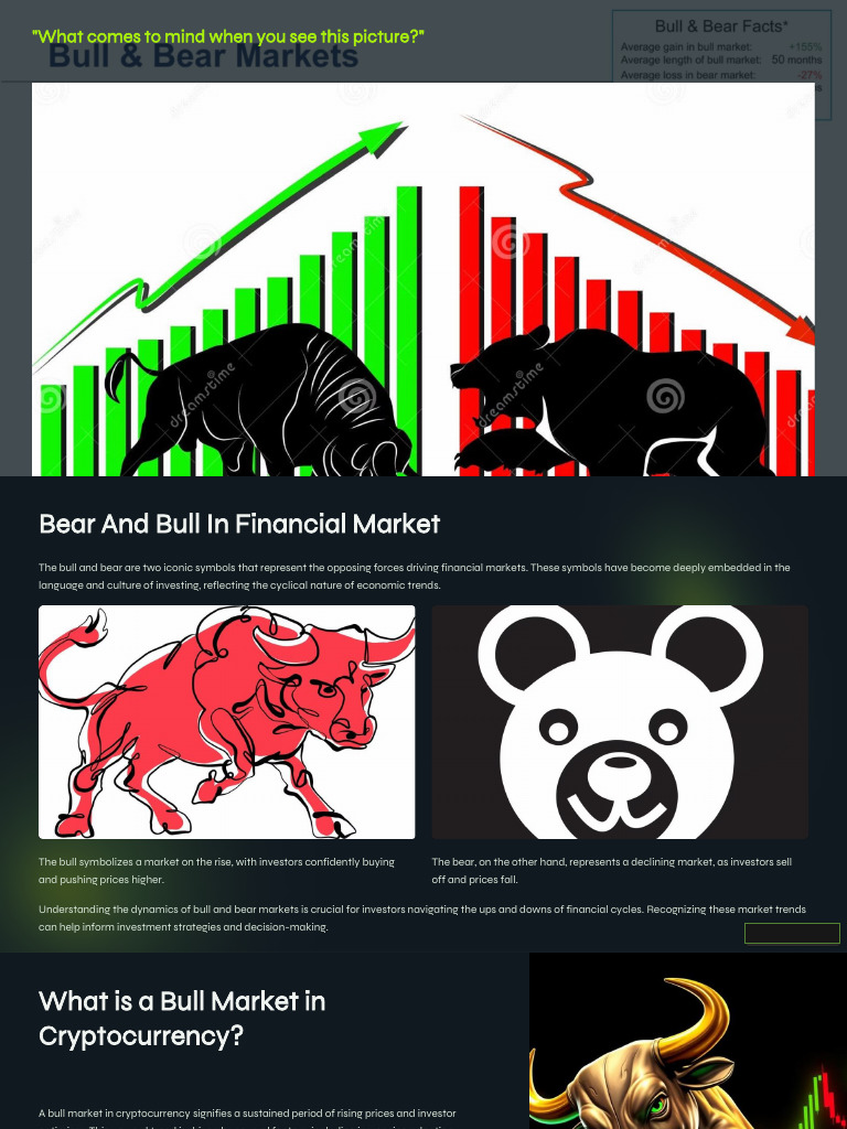 Bull and Bear Markets Explained | PDF | Market Trend | Investing