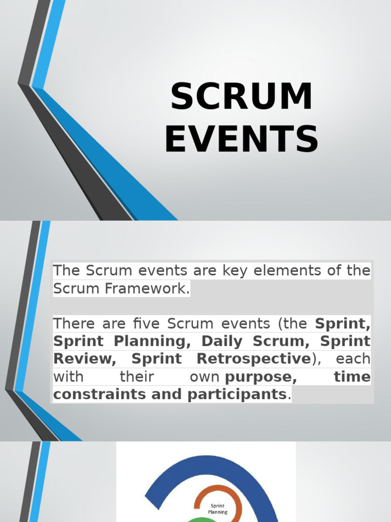 Scrum Events | PDF | Scrum (Software Development) | Technology Development