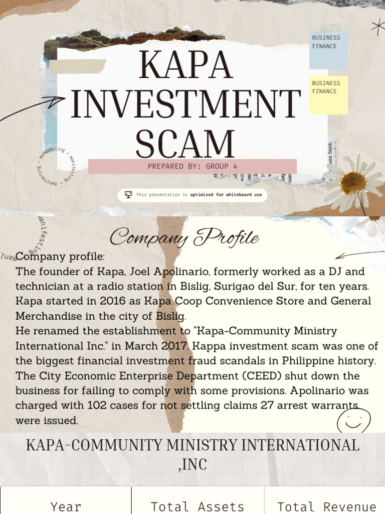 Group 4-Kapa Investment Scam | PDF | Finance & Money Management