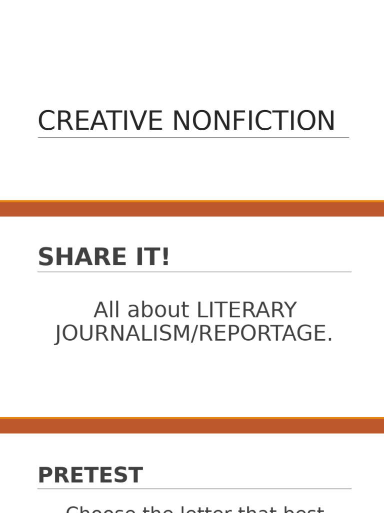 LESSON-3-Q2 | PDF | Creative Nonfiction | Narrative