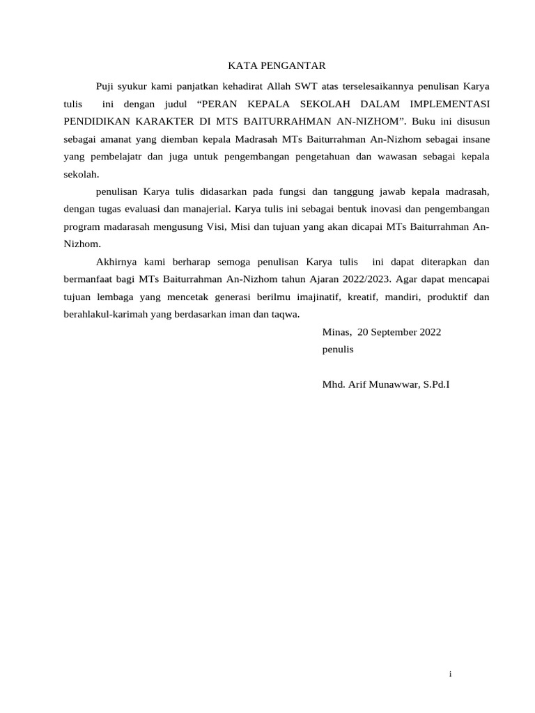 Daftar Isi-program KARYA ILMIAH | PDF