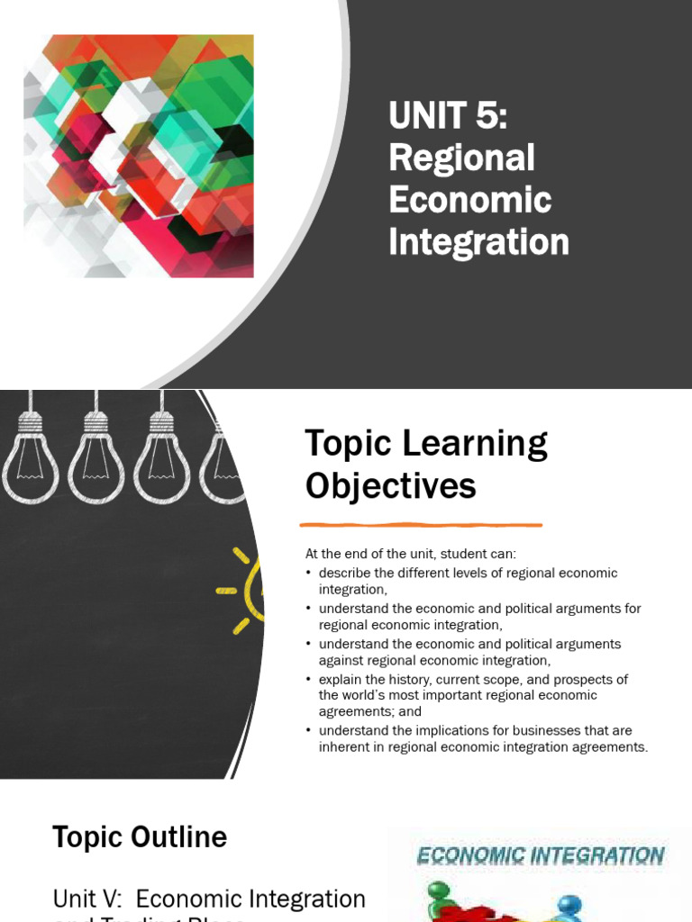 7 Unit V Economic Integration and Trading Blocs | PDF | Free Trade Area ...