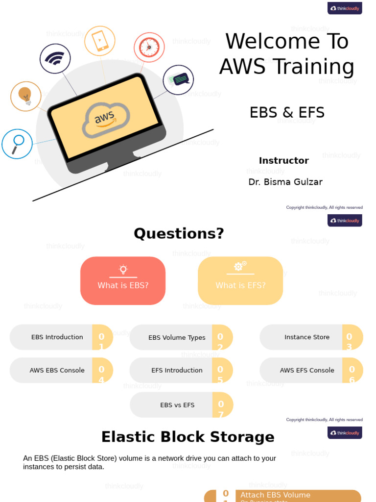Ebs & Efs | PDF | Computer Data Storage | Computer Architecture